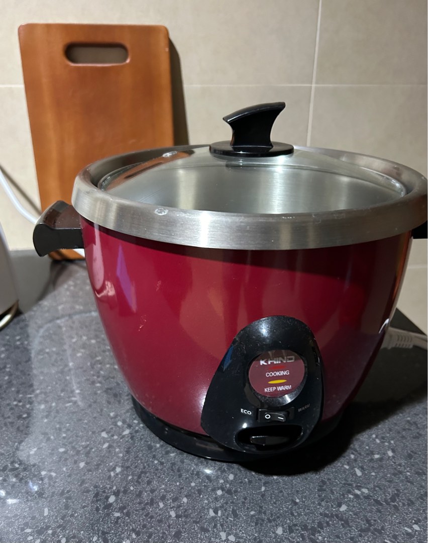 Khind red rice cooker, TV & Home Appliances, Kitchen Appliances ...