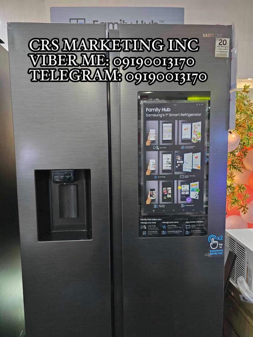 Samsung side by side refrigerator the family hub rs64t5f01b4, TV & Home ...