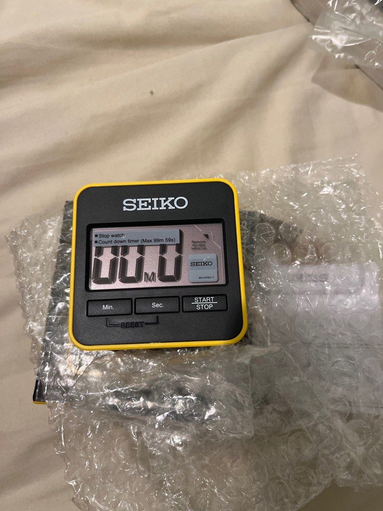 Seiko Stopwatch & Countdown Timer, 傢俬＆家居, 家居裝飾, 時鐘 - Carousell