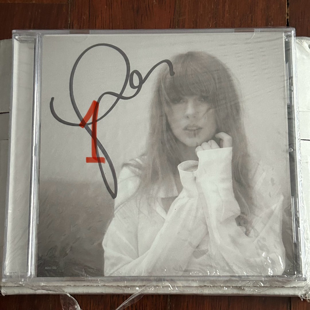 Taylor Swift Signed TTPD The Tortured Poets Department CD (US Version ...