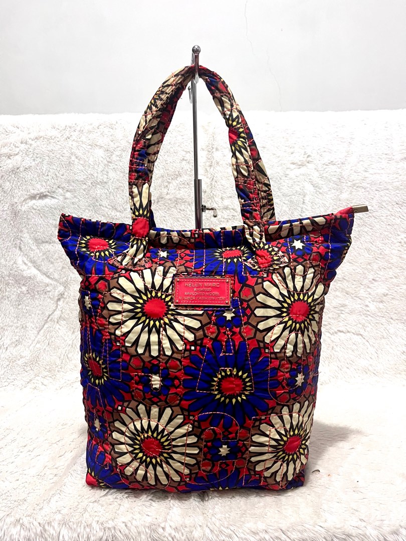 Tote Bag Nylon Helen Marc Flower Ala MJ Tebal Cantik, Fesyen Wanita ...