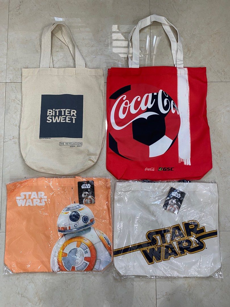 TOTE BAG COKE (coca-cola), Women's Fashion, Bags & Wallets, Tote Bags ...
