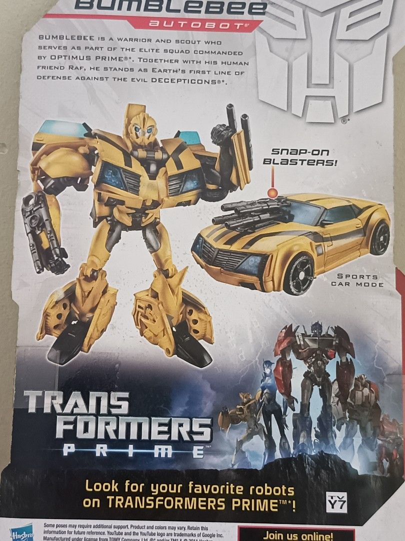 Transformers Prime: Bumblebee, Hobbies & Toys, Toys & Games on Carousell