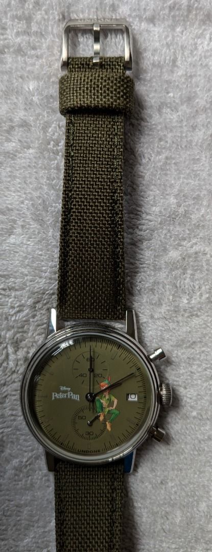UNDONE x Disney Classic Collection Peter Pan Chronograph Watch, 男裝, 手錶及 ...