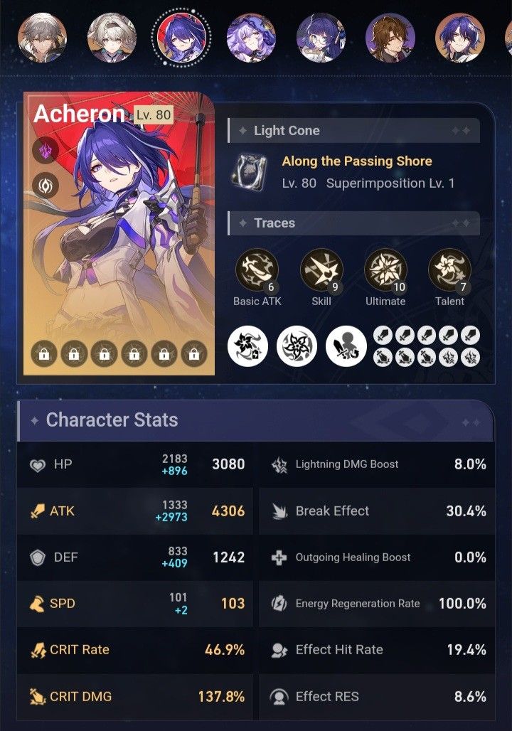 ELLEN JOE+SIGNATURE/ ACHERON FIREFLY BLACK SWAN/ FURINA RAIDEN NAHIDA ...