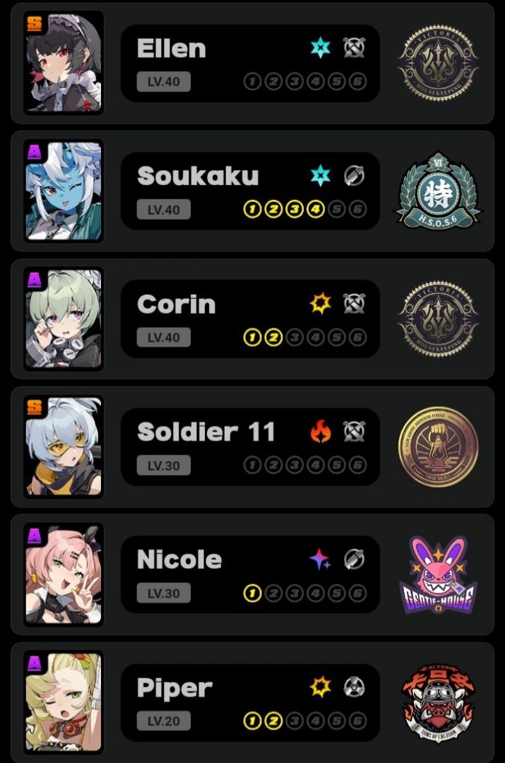 ELLEN JOE+SIGNATURE/ ACHERON FIREFLY BLACK SWAN/ FURINA RAIDEN NAHIDA ...