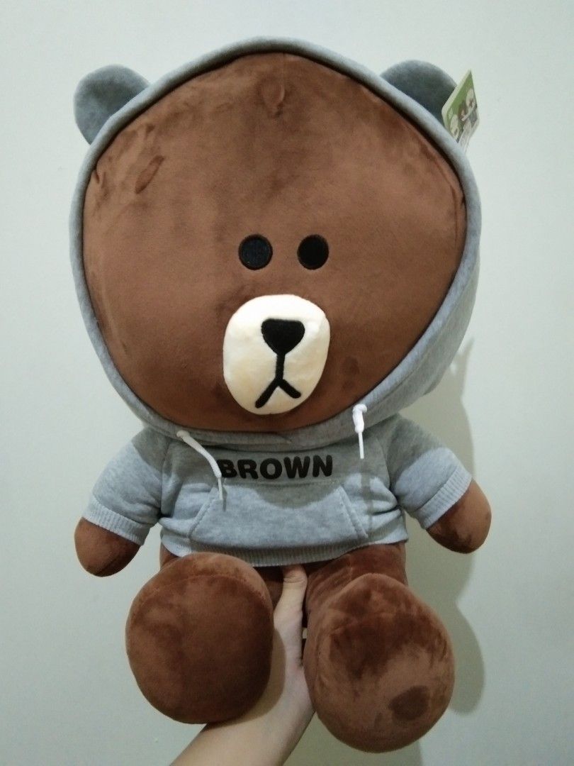 Very Big Original LINE Friends Messenger Brown Teddy Bear Plush Plushie ...