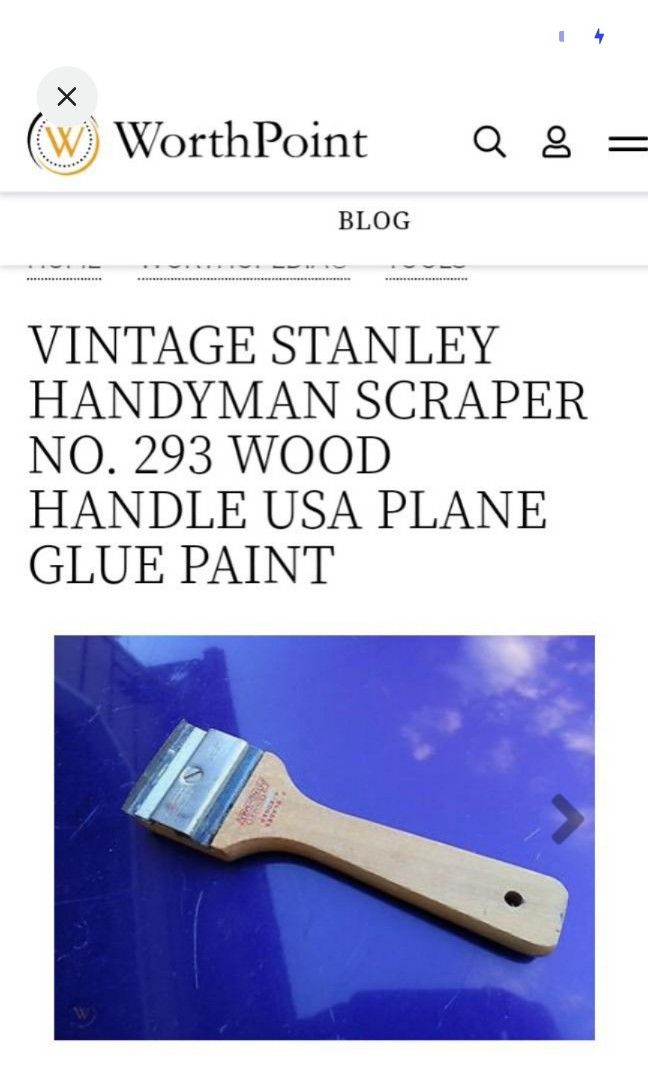 Vintage Stanley Tools / No 293 / wood & paint scrapper / Made in USA ...