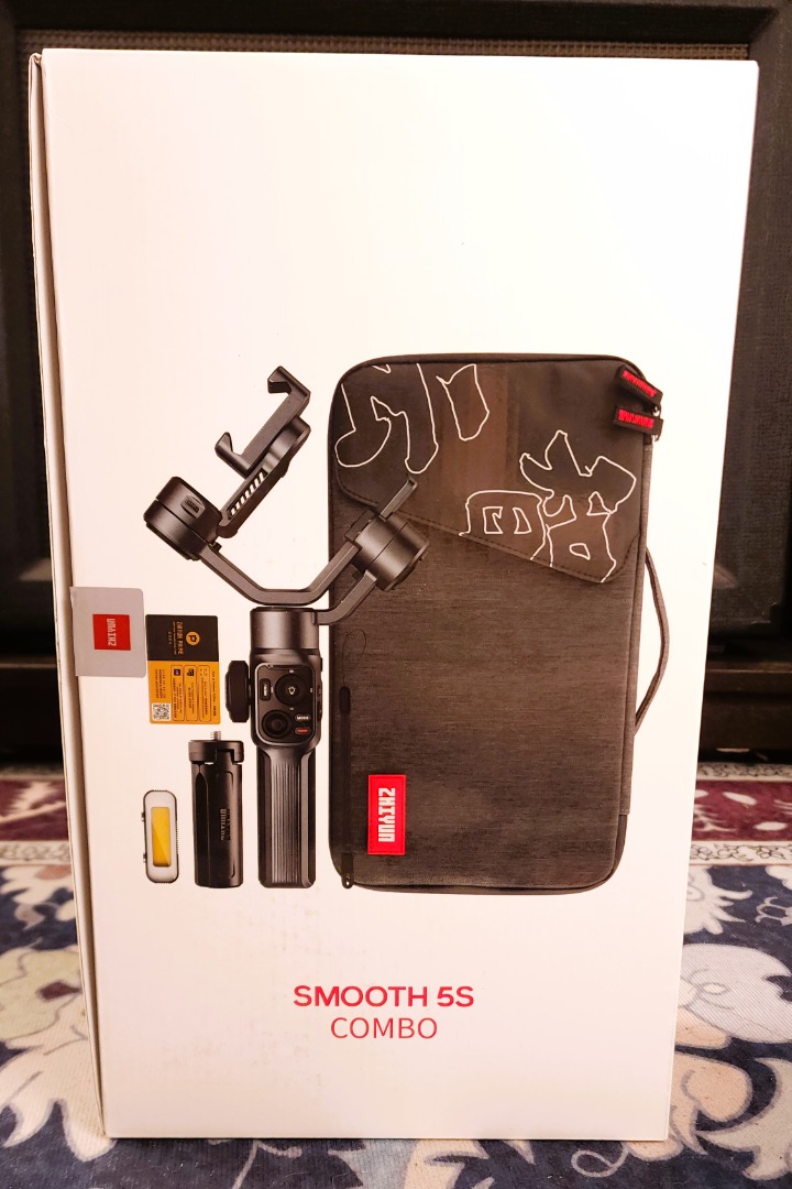 ZHIYUN SMOOTH 5S SMARTPHONE STABILIZER WITH MAGNETIC LIGHT COMBO GIMBAL ...