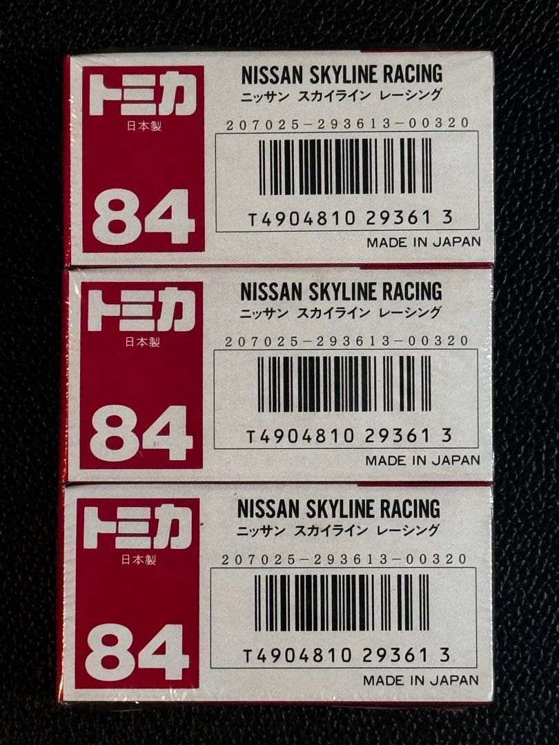 100% 全新 超絕版 原裝 Tomy 紅白盒 日本製 Tomica 84 Nissan Skyline GTR Racing Reebok ...
