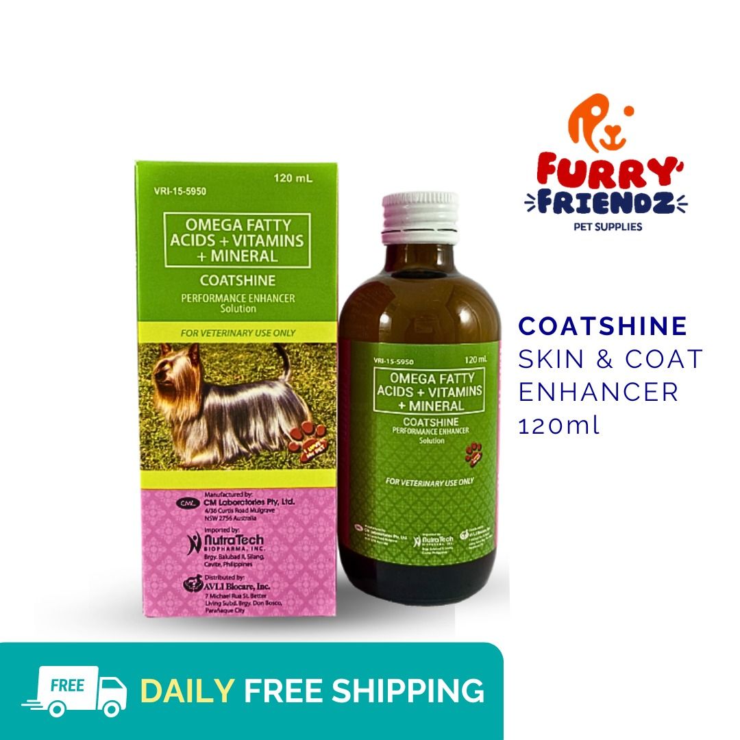 120ML Coatshine Performance Enhancer Syrup for Dogs and Cats by ...
