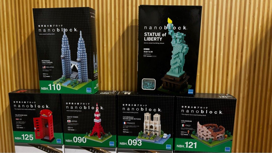 14 nanoblock Kawada sets, Hobbies & Toys, Toys & Games on Carousell