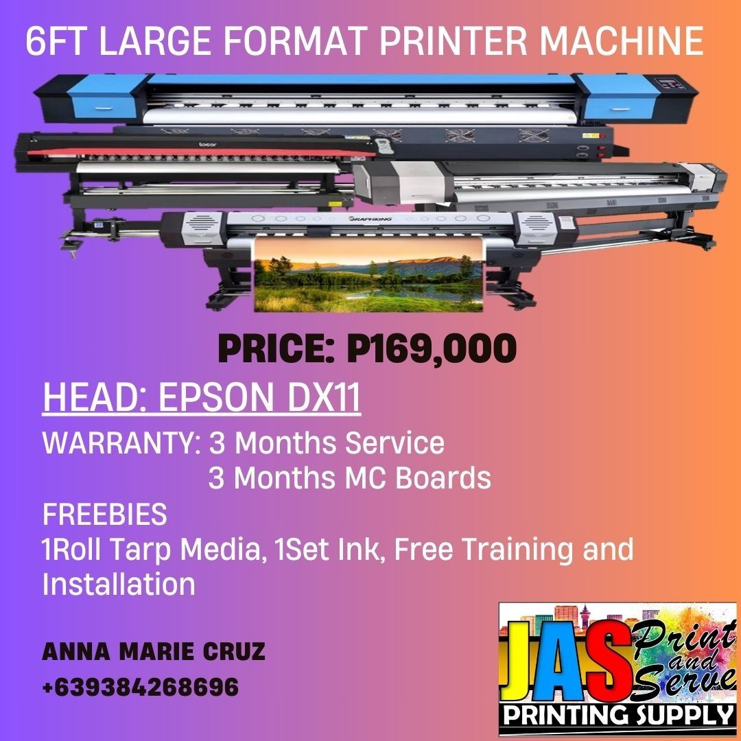 6ft Eco Solvent / Sublimation Printer Machine DX11 Single Head (Promo ...