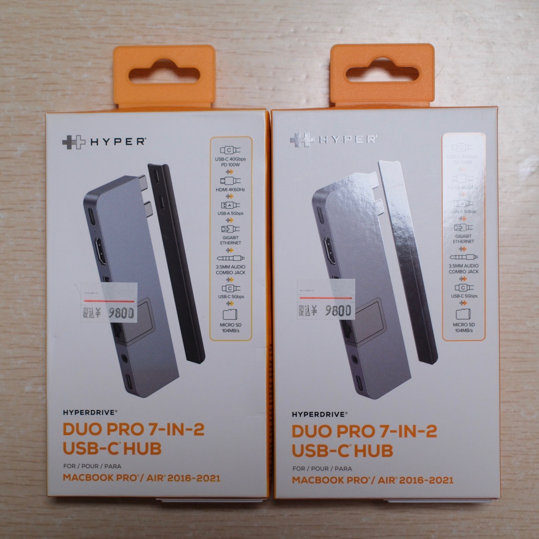 全新 未拆 購自東京 秋葉原 HyperDrive HD575 Duo Pro 7-in-2 USB-C Hub Adapter 7 in 2 ...