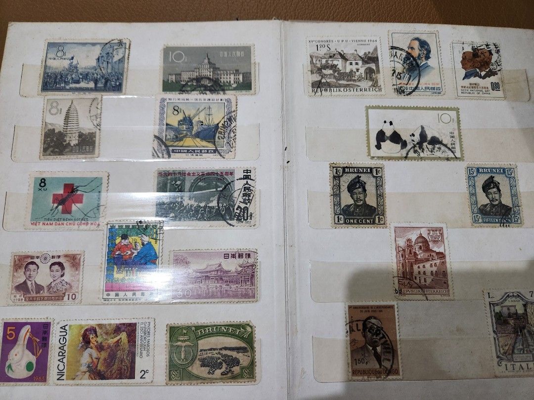 Album perangko filateli luar negeri kuno jadul antik, Antik, Filateli ...