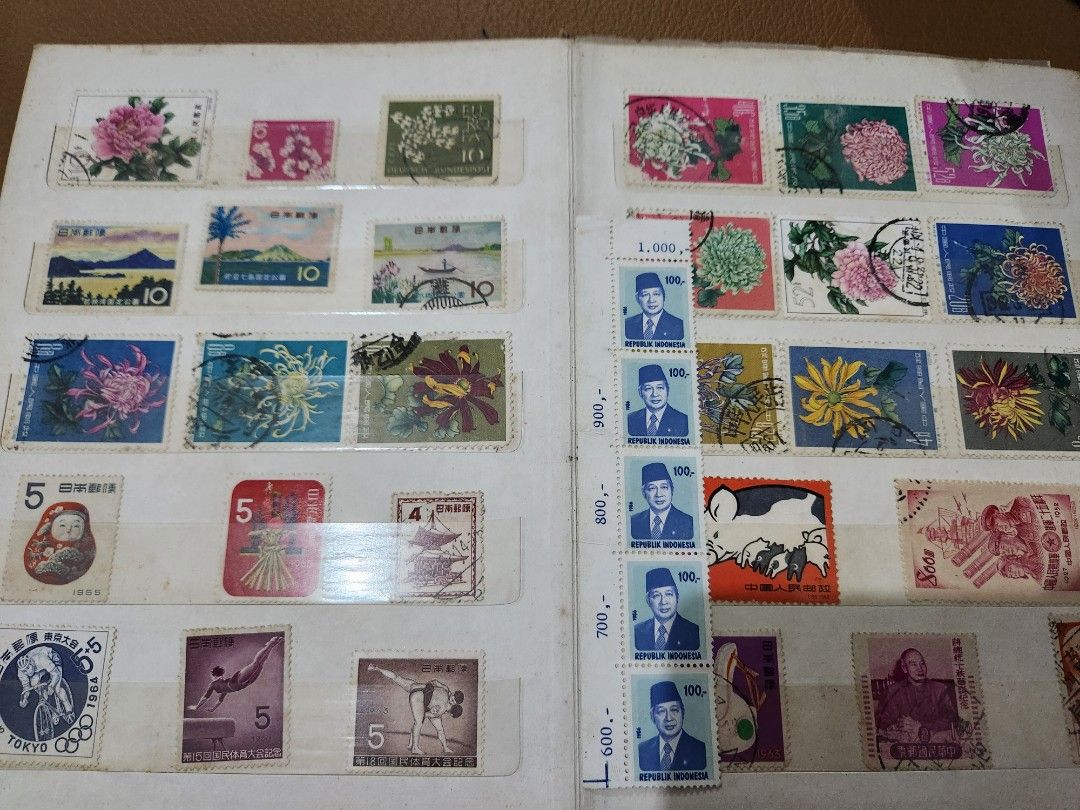 Album perangko filateli luar negeri kuno jadul antik, Antik, Filateli ...