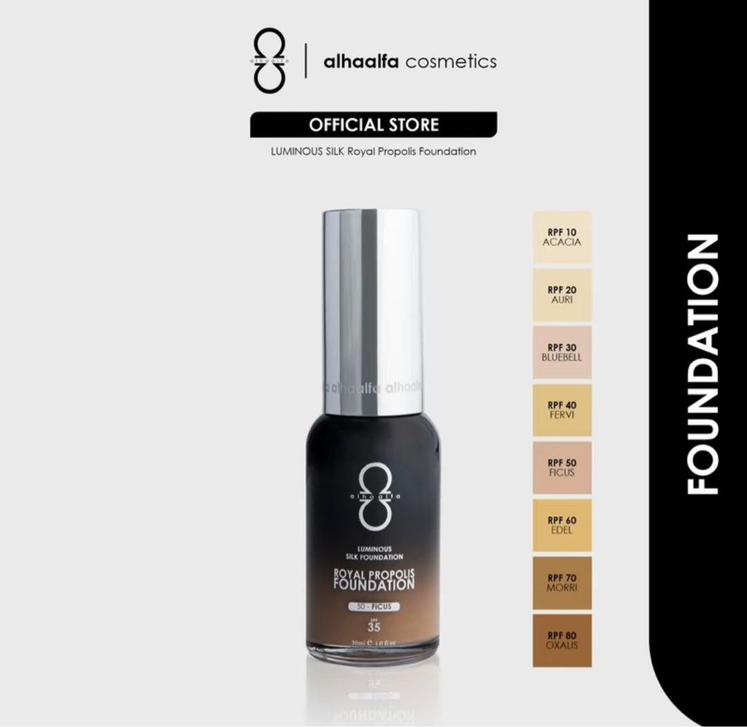 ALHA ALFA ROYAL PROPOLIS LUMINOUS SILK FOUNDATION 30ml code ficus ...