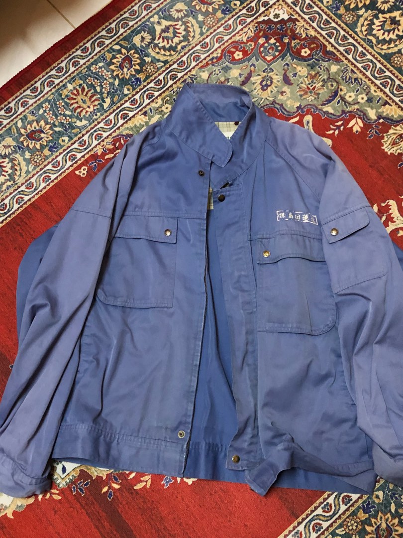 BAGGY JACKET BOMBER OUTER OUTERWEAR IN BLUE, Men's Fashion, Coats ...