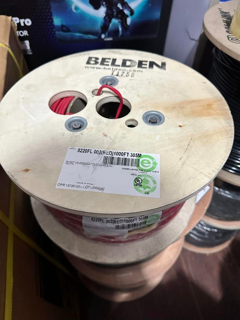 BELDEN FIRE ALARM CABLE ONSTOCK, Computers & Tech, Parts & Accessories ...