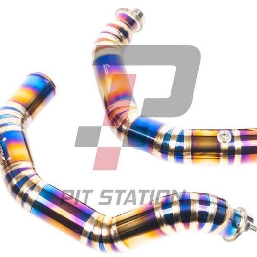 BMW F82 F83 M4 S55 Engine ApexBuilt Style Titanium Front Mount Intake ...