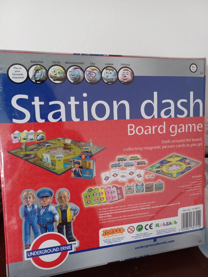 bnib board game station dash railway trains underground ernie Thomas ...