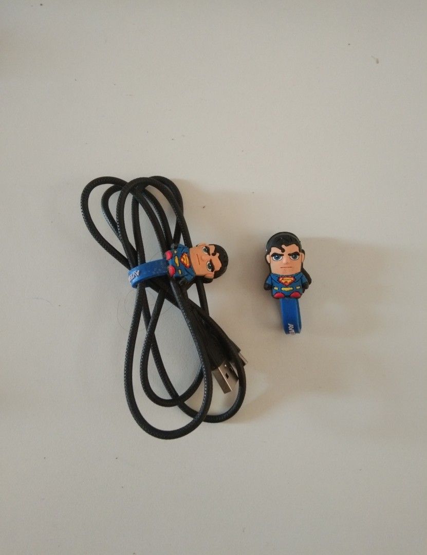 Cartoon superman cable wire clip, Mobile Phones & Gadgets, Mobile ...