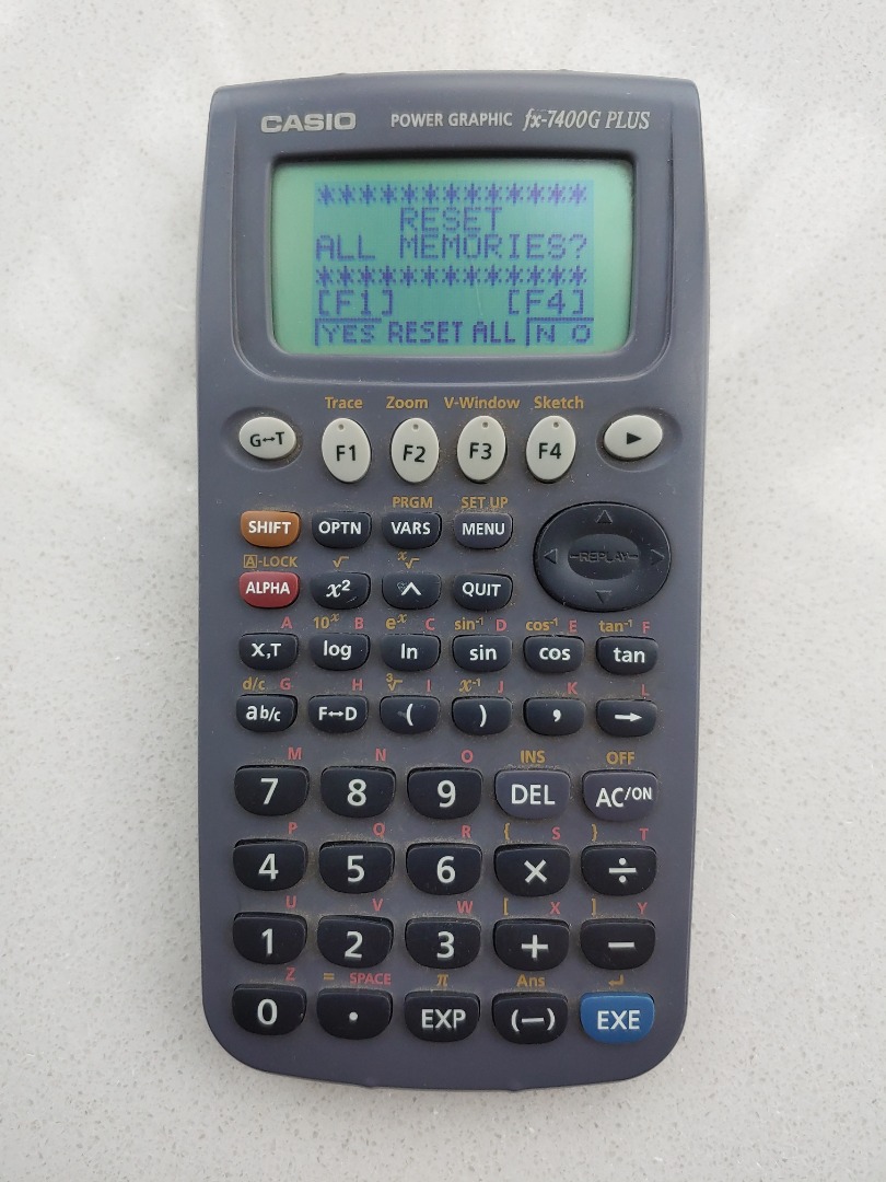 CASIO 計算機 FX-7400G 專業工程繪圖型計算機, 電腦＆科技, 商務用科技產品 - Carousell