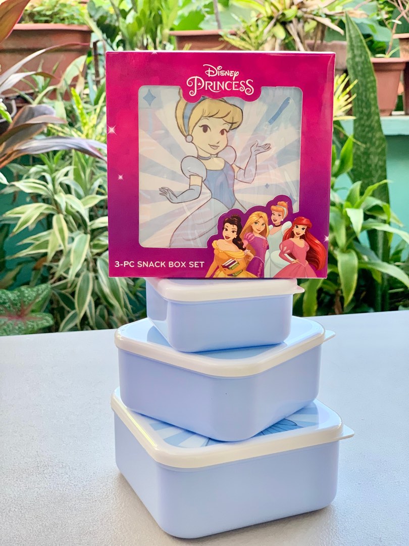 Cinderella 3pc. Snackbox Set, Hobbies & Toys, Toys & Games on Carousell