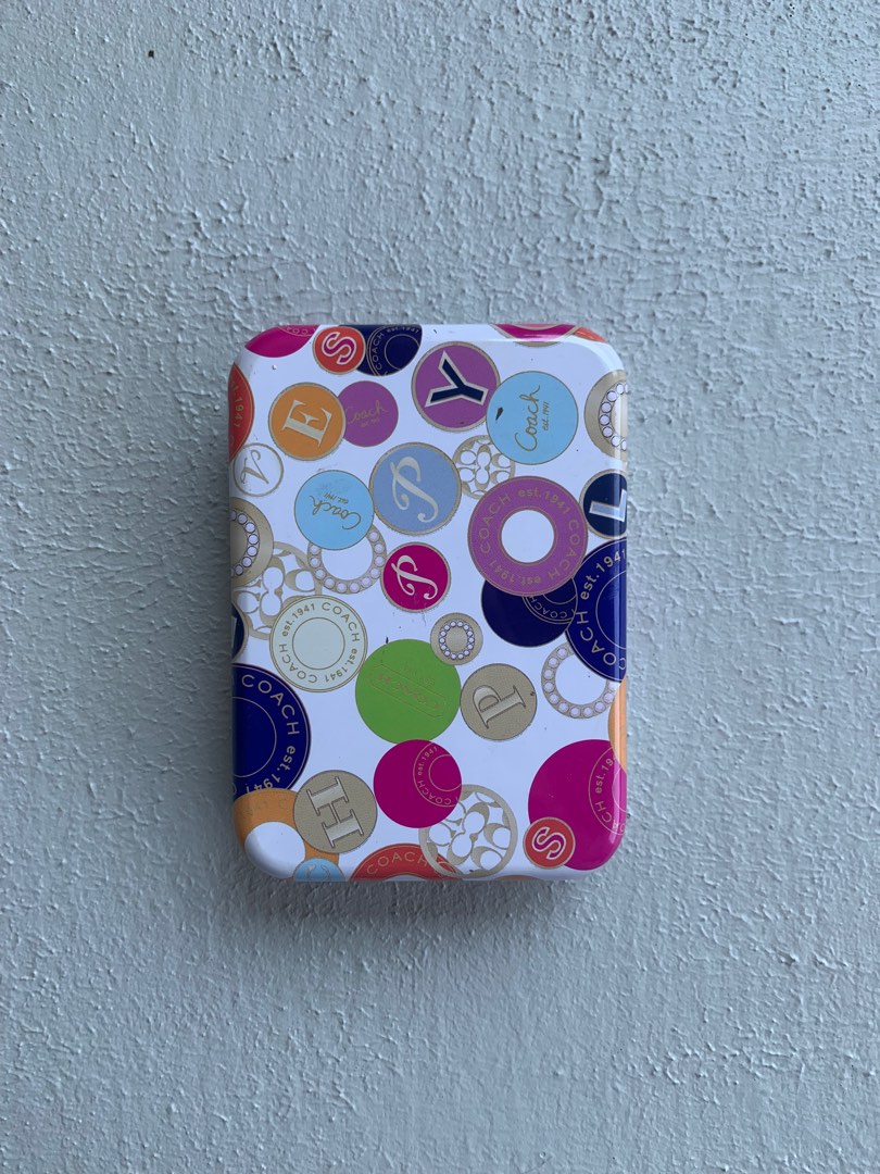 COACH Tin Box, Mobile Phones & Gadgets, Mobile & Gadget Accessories ...