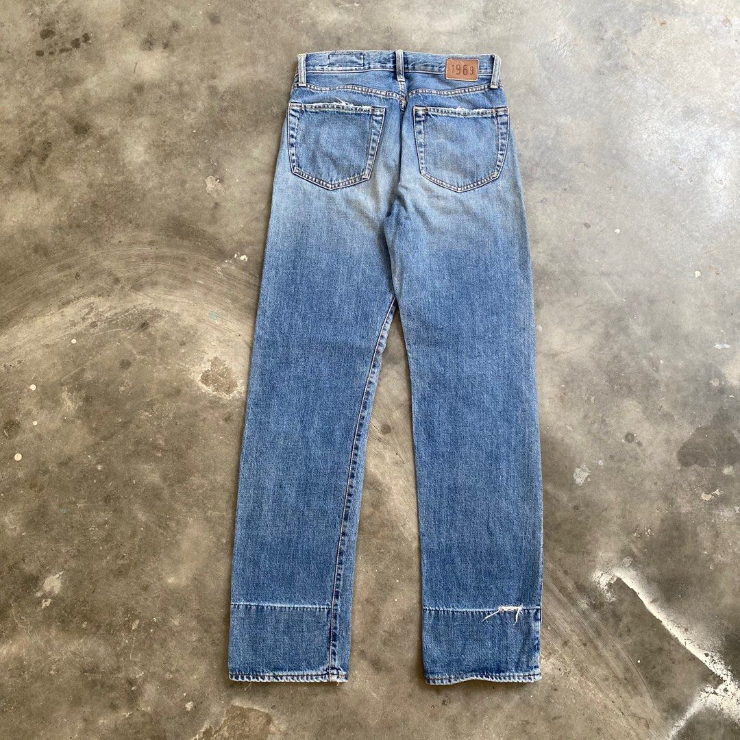 Double Knee Gap Jeans, Men's Fashion, Bottoms, Jeans on Carousell