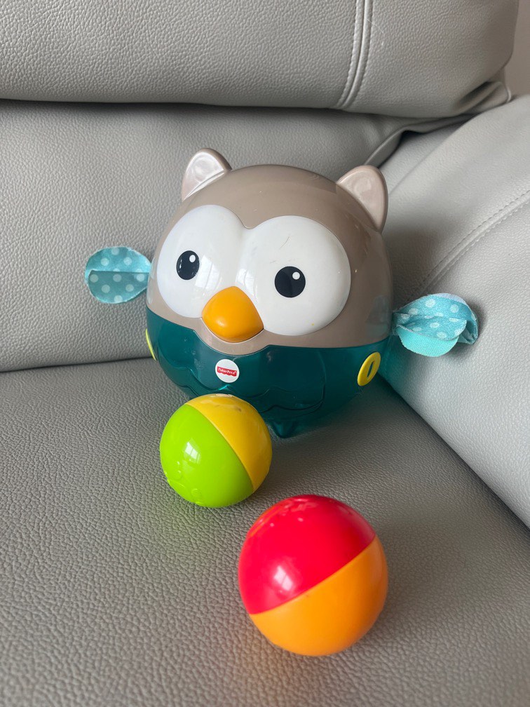 Fisher price owl chime ball, Bayi & Anak, Mainan & Baby Walker di Carousell