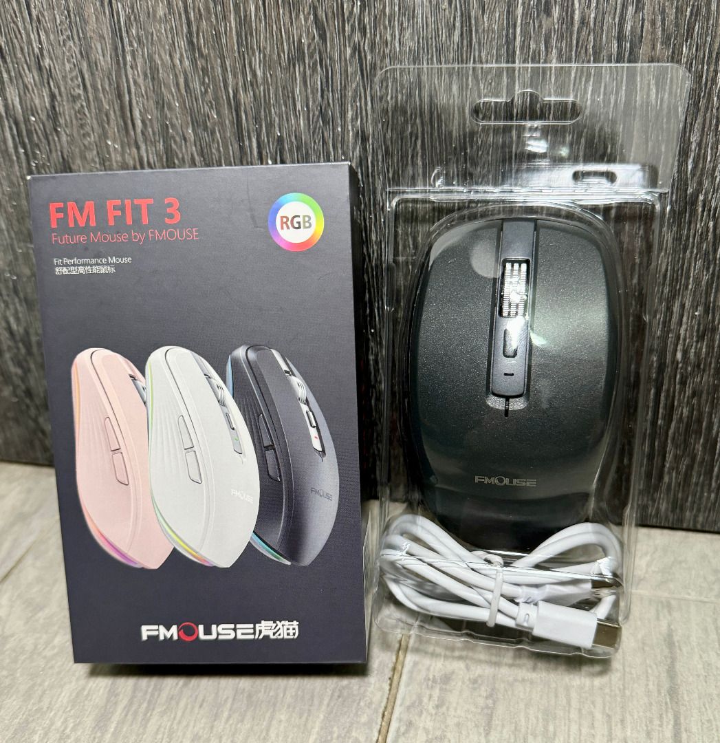 FMOUSE M303 2400 DPI 藍牙雙模式 可充電 無線滑鼠, 電腦＆科技, 電腦周邊及配件, 電腦滑鼠及相關產品 - Carousell