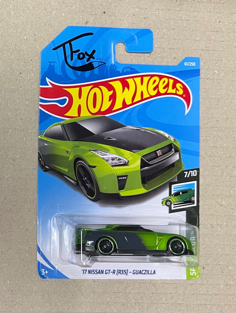 Hot Wheels ‘17 Nissan GT-R (R35) Guaczilla, Hobbies & Toys, Toys ...