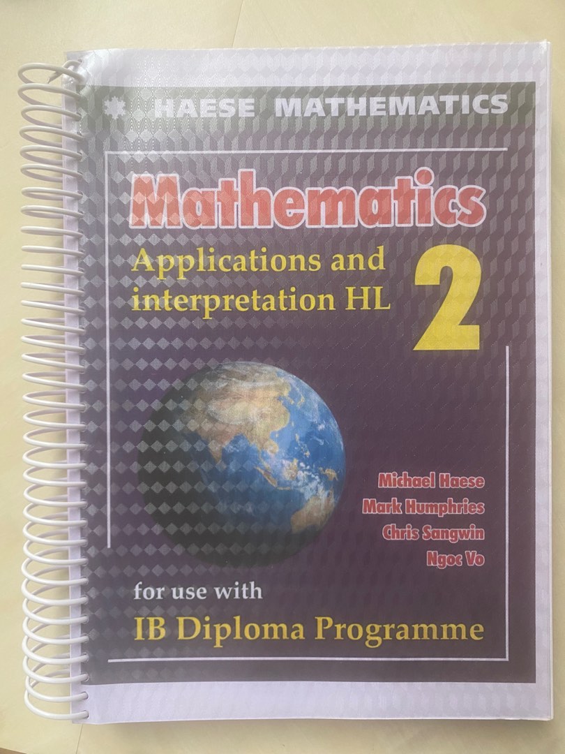 IB MATH AI: Haese textbooks part 1 and 2, Hobbies & Toys, Books ...