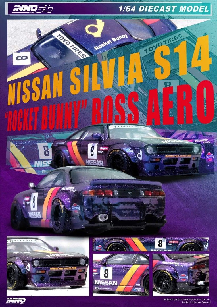 ⭐INNO64 PO⭐ LBWK F40 | LBWK 308 GTB | NISSAN SILVIA (S14) BOSS "ROCKET ...