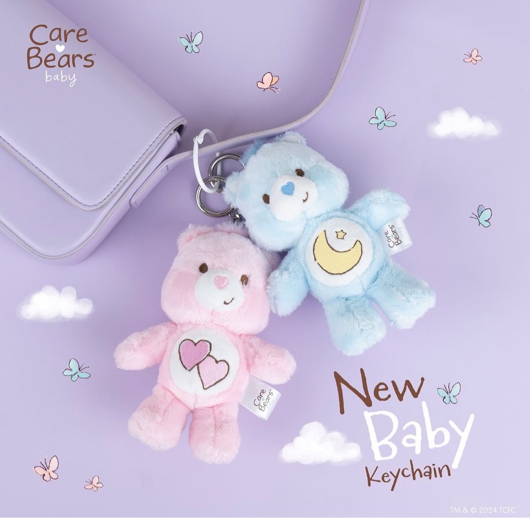 [Instock] Care Bears Baby Thailand Bedtime Bear Plush Bag Keychain ...