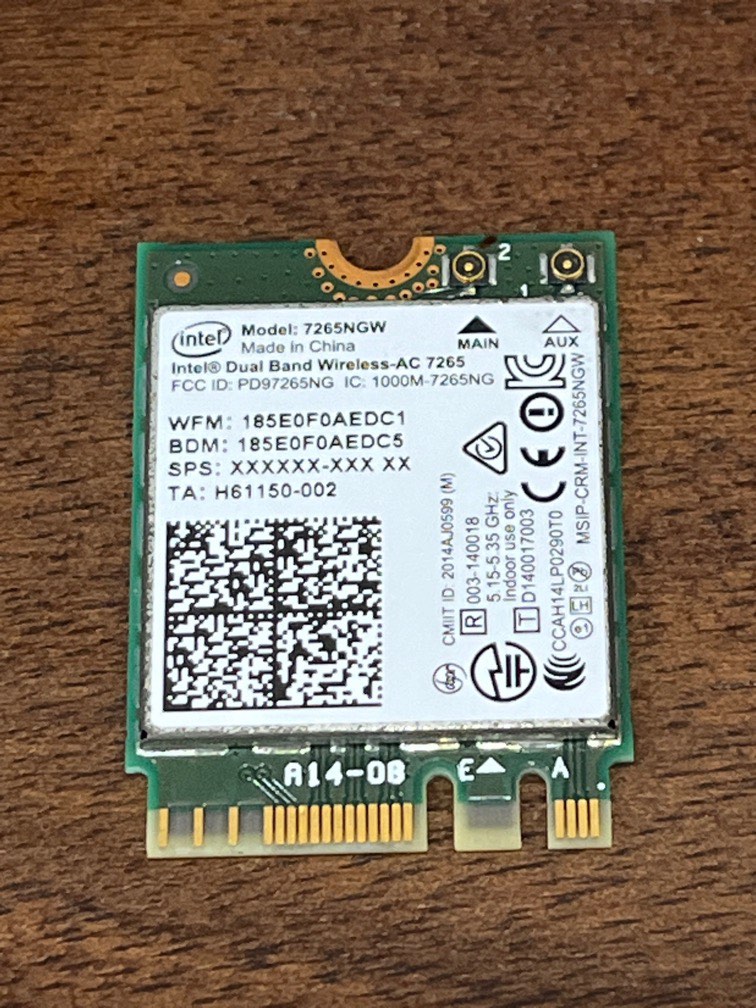 Intel wireless ac7265 and Bluetooth module for nuc, Computers & Tech ...