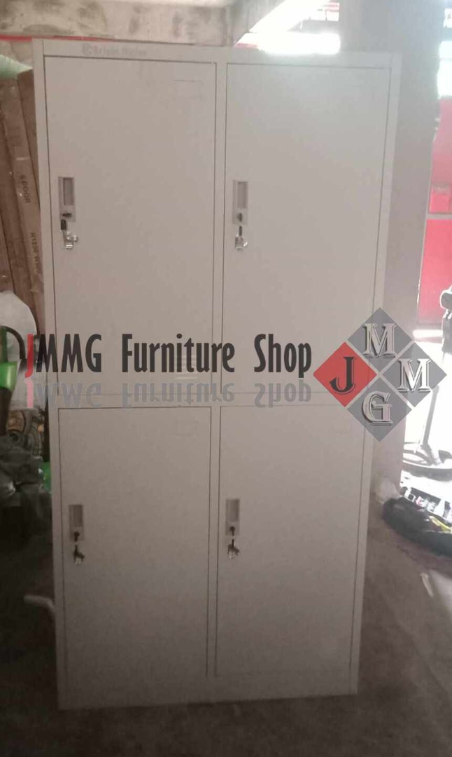 JMMG 4 DOOR STEEL LOCKER CABINET, Furniture & Home Living, Office ...