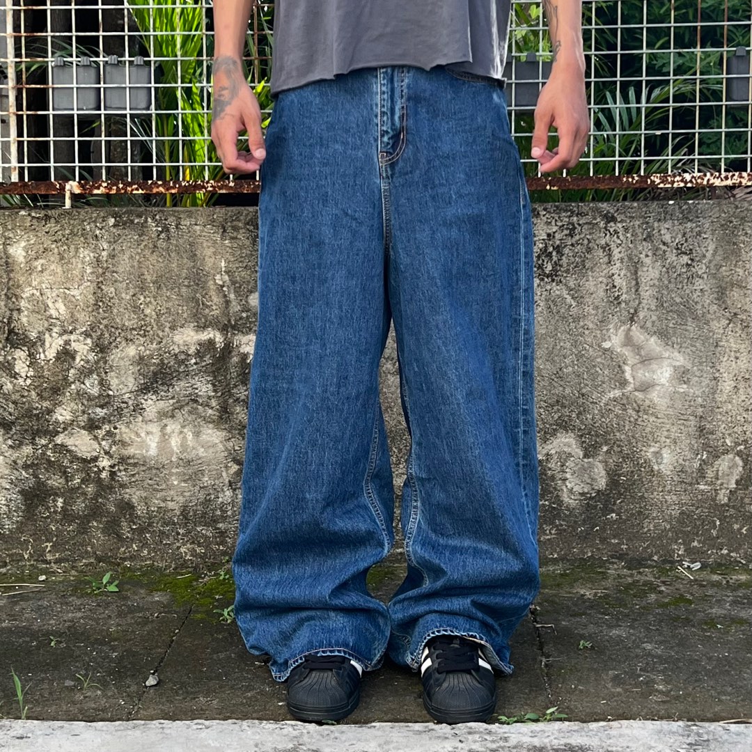 Jnco Big Pocket Blue Ultra Baggy Alternative, Men's Fashion, Bottoms ...