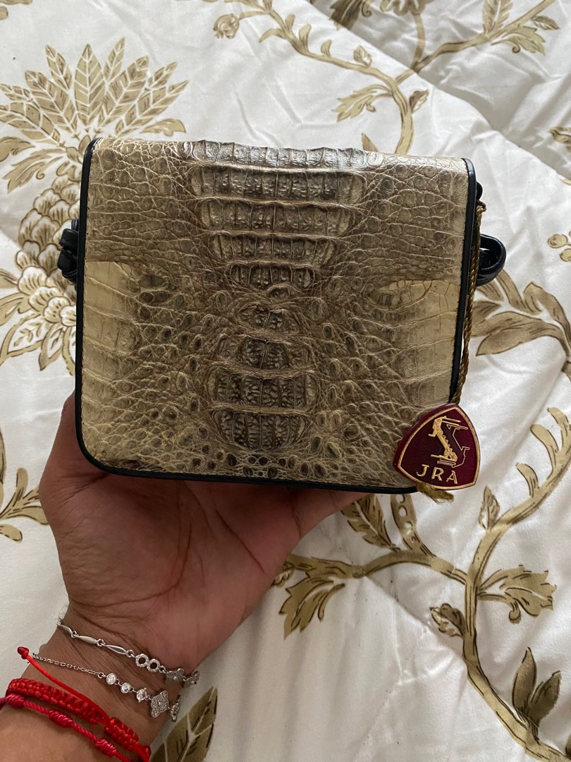 JRA Genuine White Crocodile sling bag Japan, Women's Fashion, Bags ...