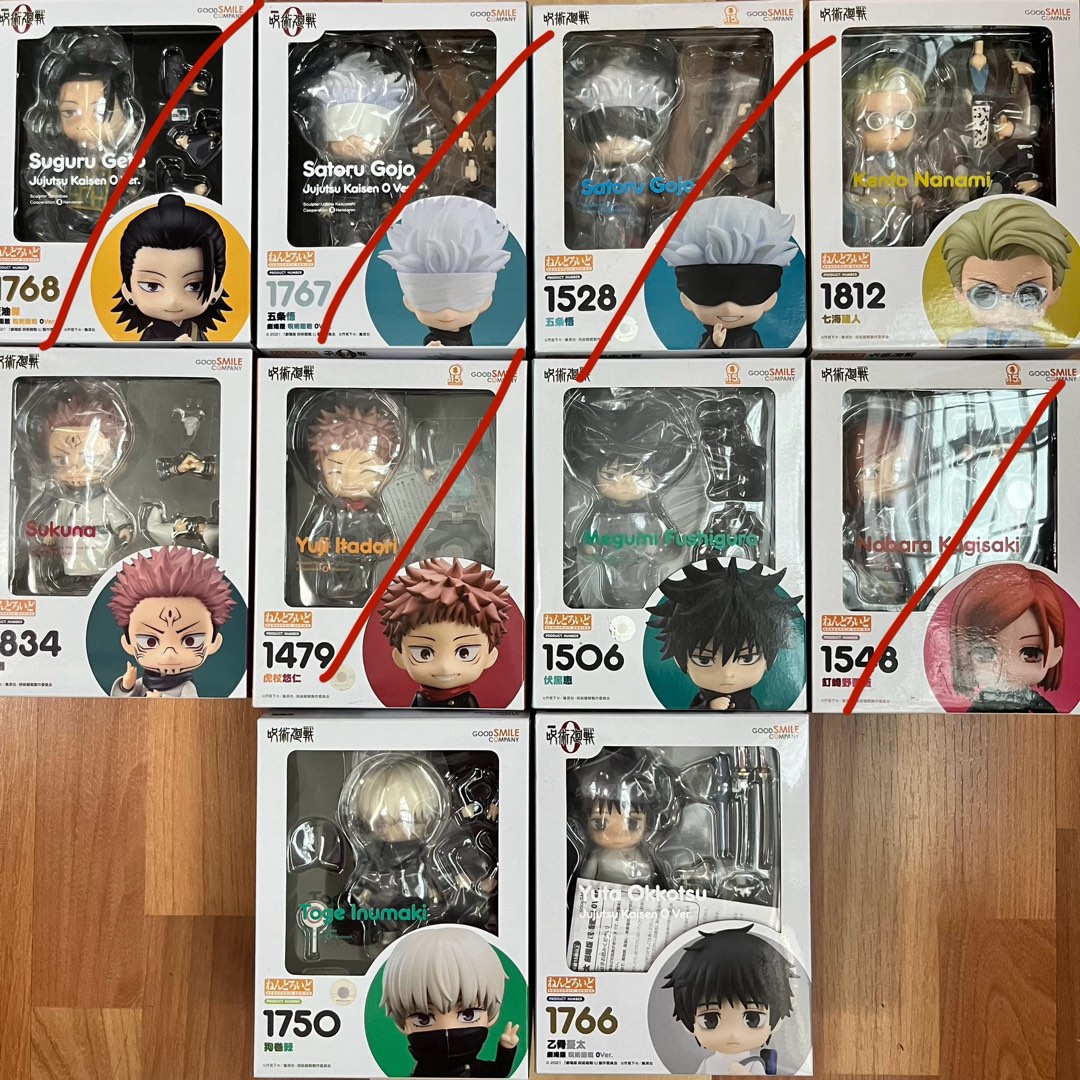jujutsu kaisen nendoroids // gojo geto kenjaku yuta megumi itadori ...