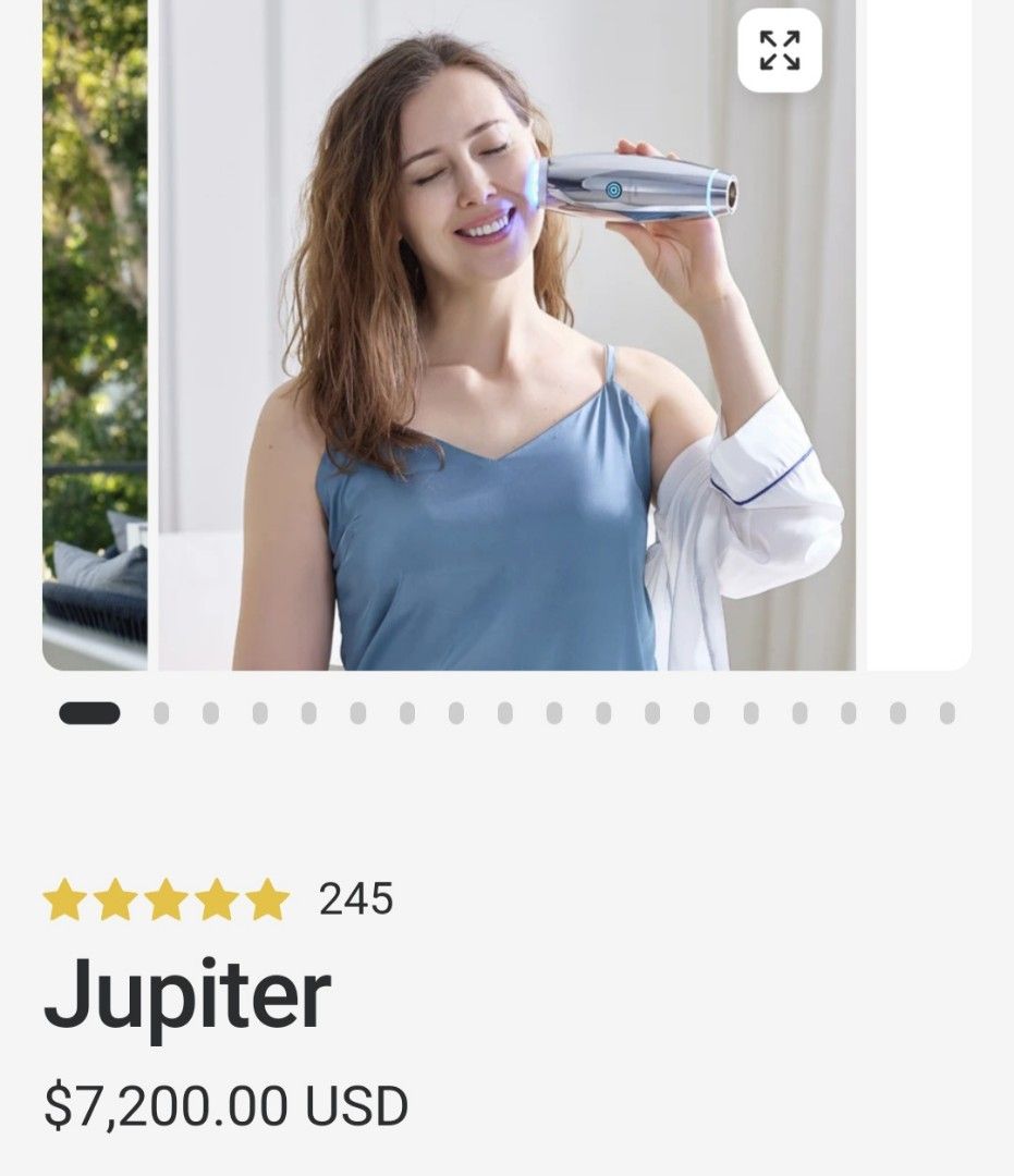 Jupiter Space Touch, Skin Care Light Therapy, Red + Blue LED Light *New ...
