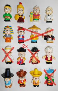 Vintage Limited Edition KFC Colonel Sanders Around The World Full Set ...