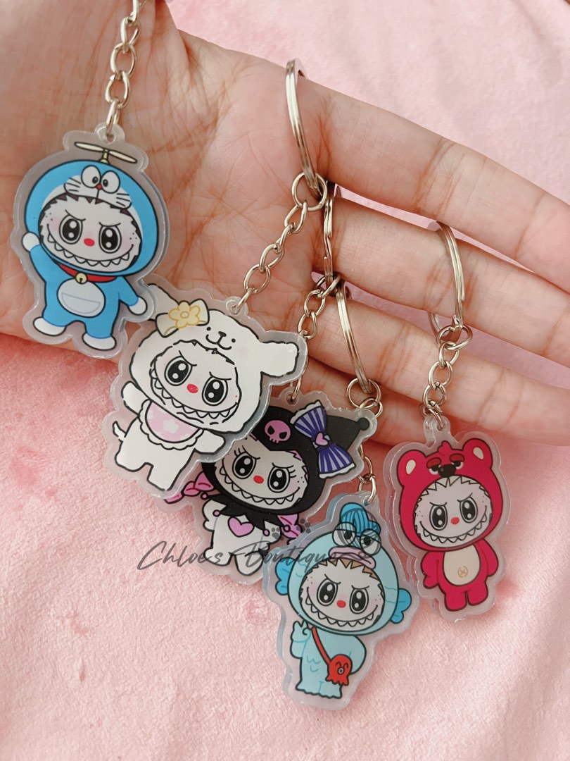 LABUBU Customised Keychain Connected chains, Hobbies & Toys, Stationery ...