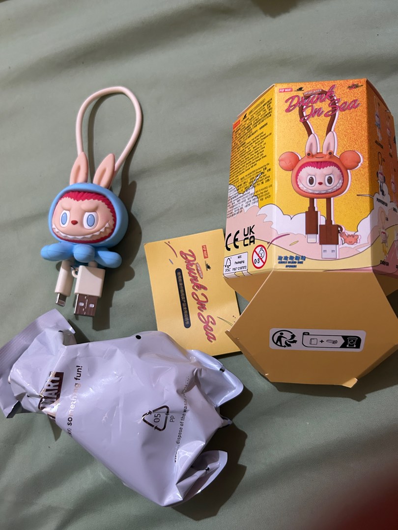 LABUBU Drunk in Sea Charger (iphone), Hobbies & Toys, Toys & Games on ...