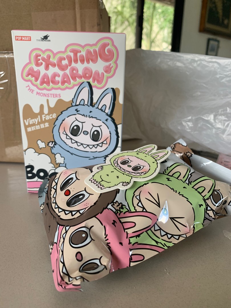 LABUBU MACARON V1 GREEN GRAPE, Hobbies & Toys, Toys & Games on Carousell