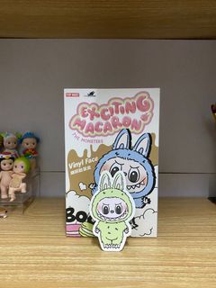 [Set] Labubu V1: Macaron Sesame Bean and Labubu Wash Bag, Hobbies ...