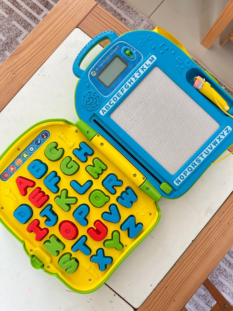 LeapFrog Mr Pencil's ABC Backpack Toy Trace and Learn Alphabets Drawing ...