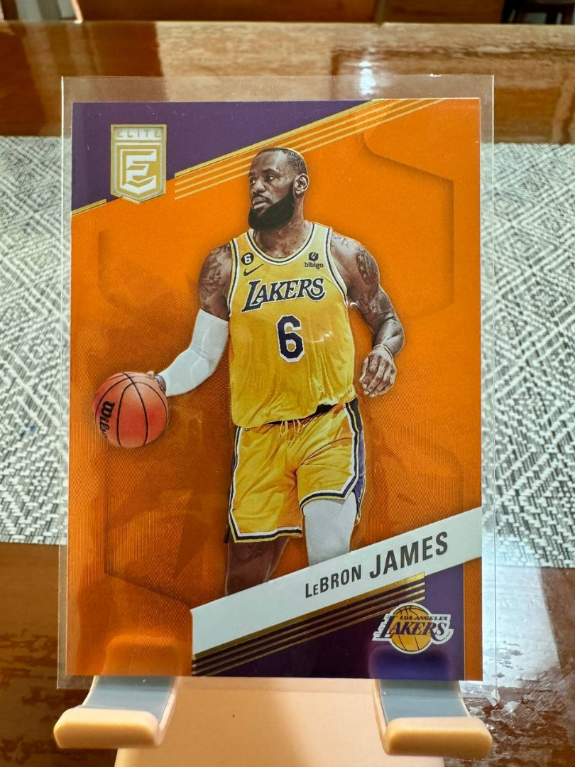 LEBRON JAMES ORANGE ELITE 2022-23 NBA CARD, Hobbies & Toys, Memorabilia ...