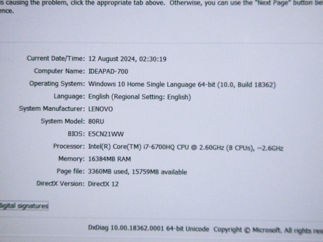 Lenovo Ideapad 700 80RU SLIM NVIDIA GTX [RAM 16GB SSD + HDD 1TB ...
